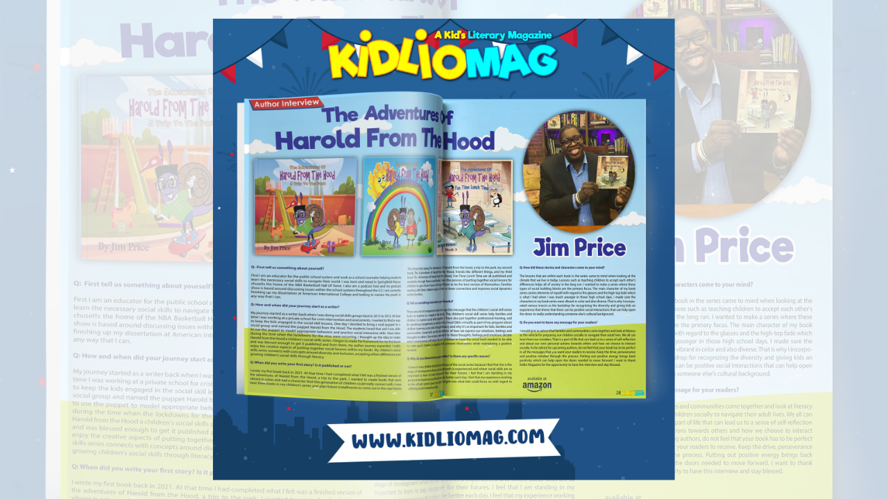 Interview with KIDLIO MAG - Jim Price Books